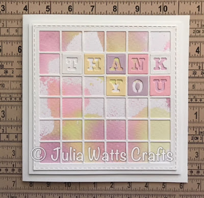 Inky Finger Zone: Simple Thank You Alphabet Grid