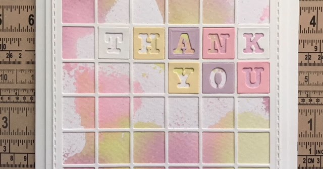 Inky Finger Zone: Simple Thank You Alphabet Grid