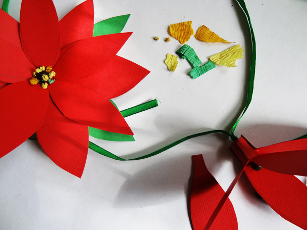 Christmas crafts - Poinsettia