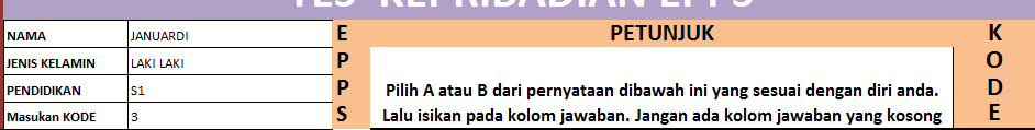 Cara Melaksanakan Skoring dan Interpretasi hasil dari Tes EPPS