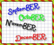 FLOWERSBLOOMS by "Elvie": HAPPY "BER" MONTHS