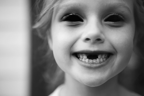 Creepy Black Kid Smiling