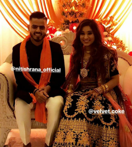 Indian Cricketer Nitish Rana Got Engaged To His Girlfriend; She’s Very ...