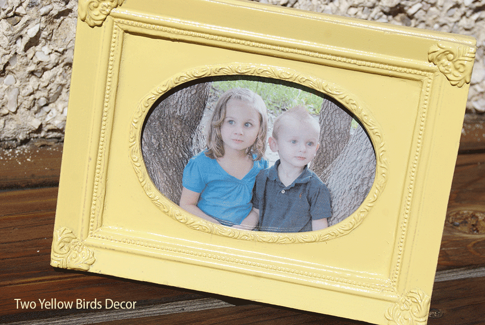Two Yellow Birds Decor: Drab to Shab Thrifted Frame