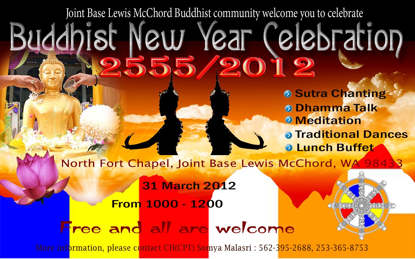 Buddhist Military Sangha: Buddhist New Year at Joint Base Lewis-McChord