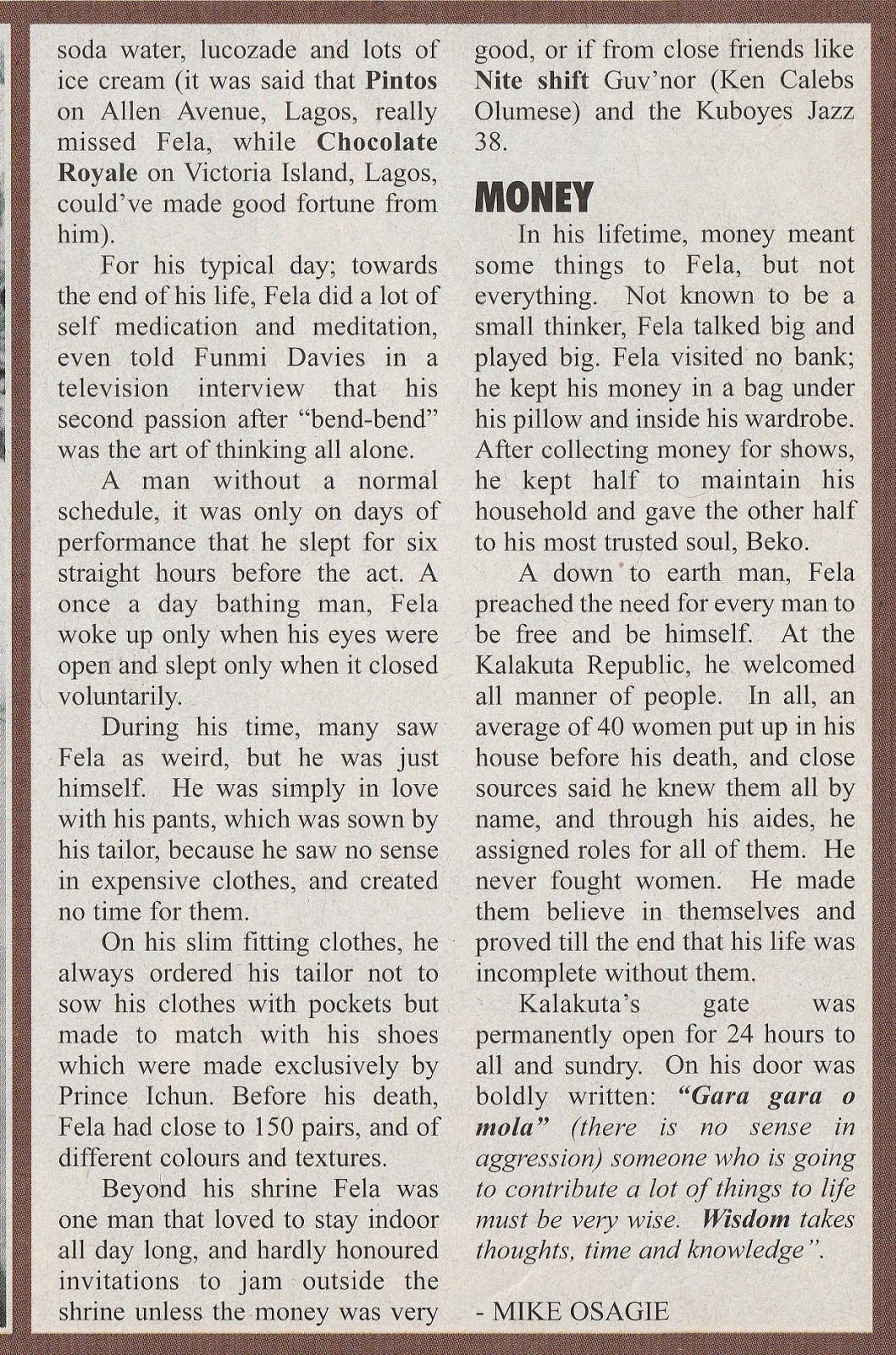 Fela Kuti Special! Inside his Bedroom&Very Rare pics(Queen's Archives)