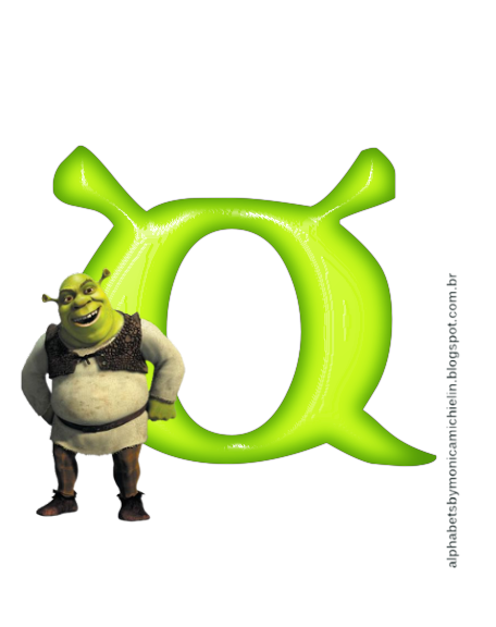 M. Michielin Alphabets: ALFABETO #SHREK (SHREK ALPHABETO PNG )