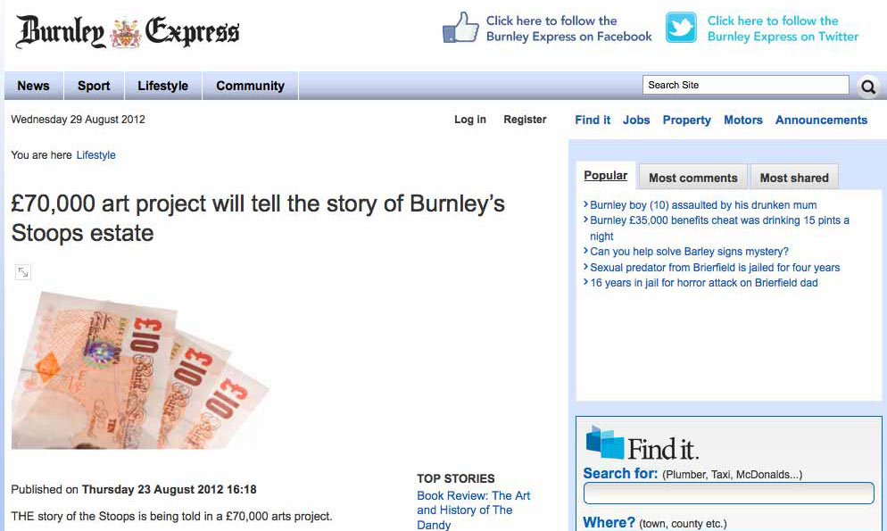 ground-UP | Burnley: "£70,000 art project will tell the story of ...