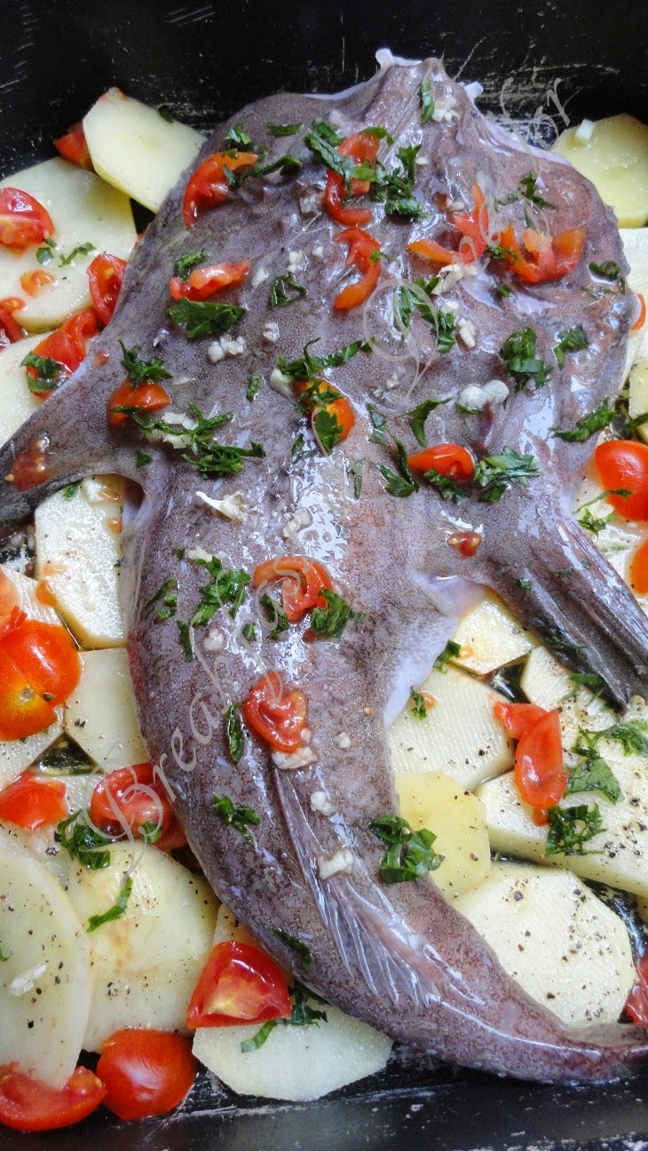 Rana Pescatrice con patate al forno
