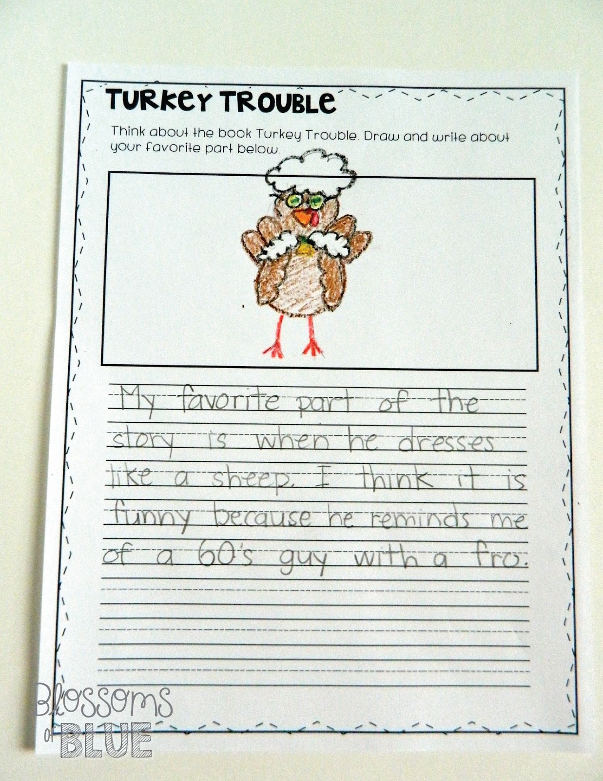 Books and Beyond: Turkey Trouble - Blossoms of Blue