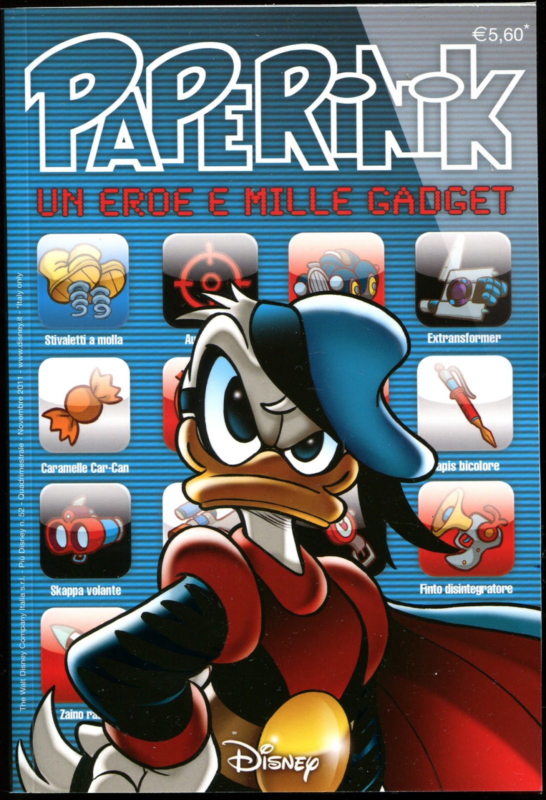 UNIVERSO DISNEY: Em breve na coleção - Paperinik - Un Eroe e Mille Gadget