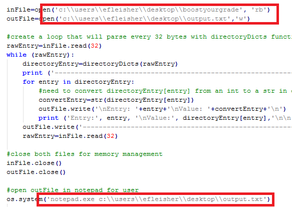 Dig4n6 Script For FAT Root Directory Parsing Dig4n6 Script For FAT Root Directory Parsing