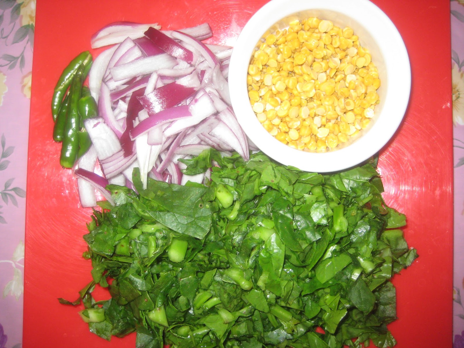 CookingTime: Bachali Pulusu Koora - Malabar Spinach Curry
