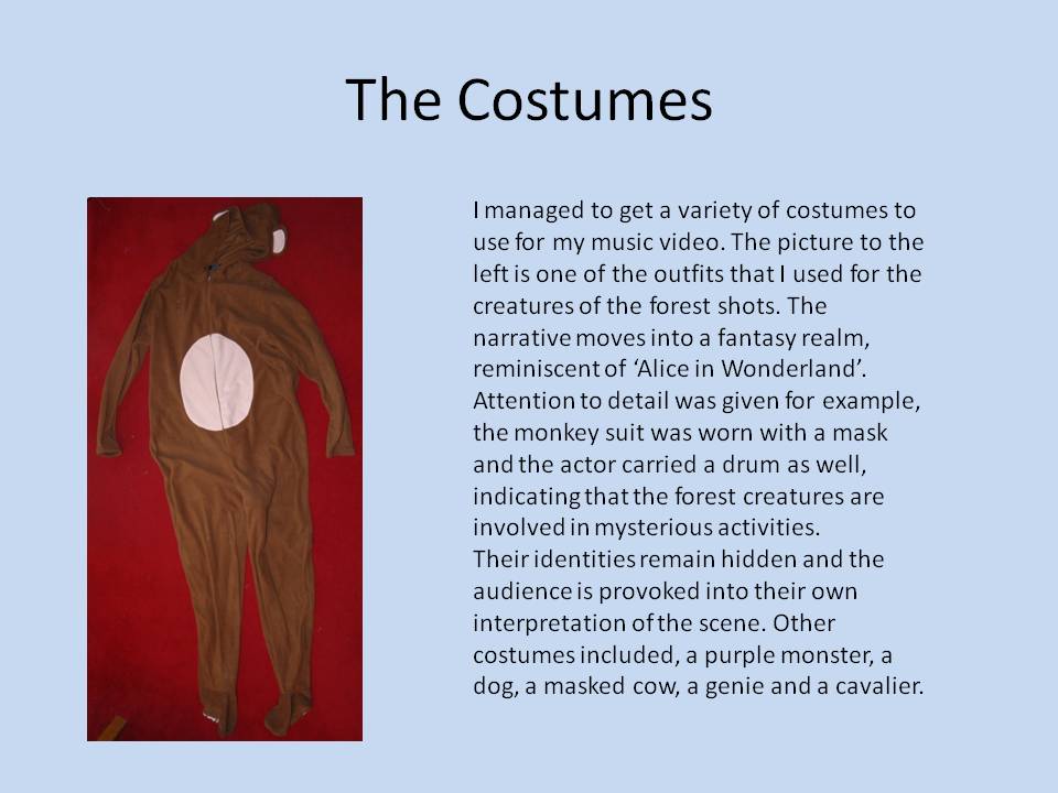 Year 13 Media Phoebe Atkinson: Props and Costume Evaluation