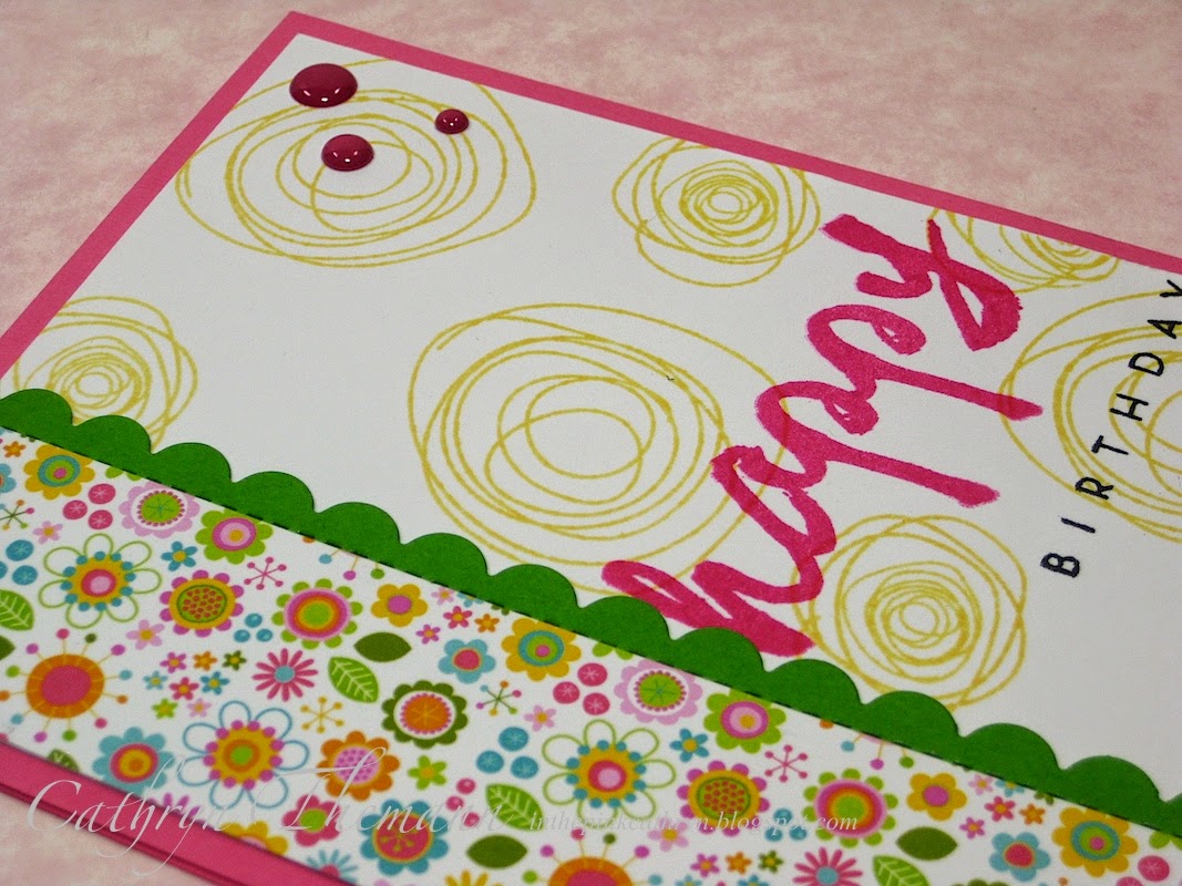 In the Pink, Designs by Cathryn: Happy Birthday Scribbles Cards