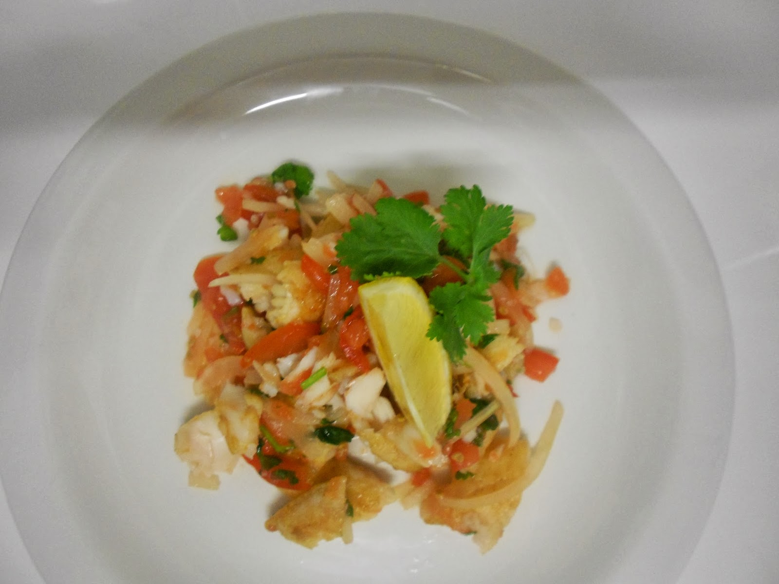 Mauritian modern delish and recipe : Mauritian fish salad ( exotic )