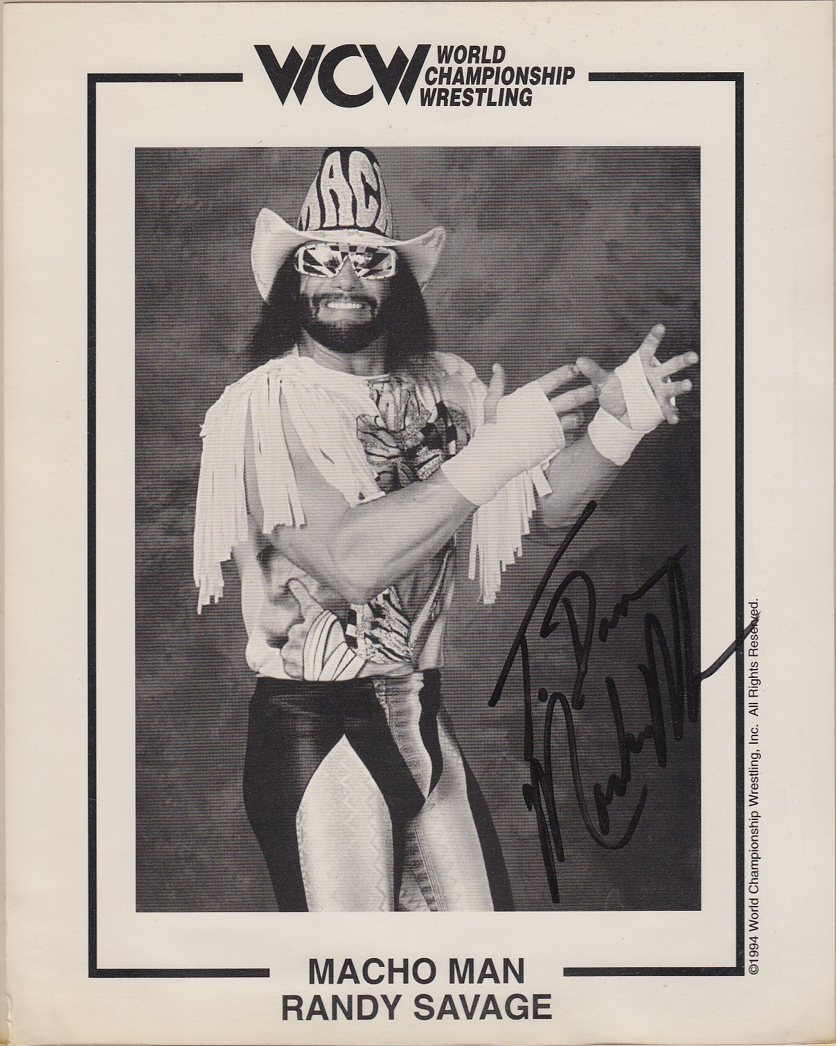 Daily Autograph: Randy "Macho Man" Savage