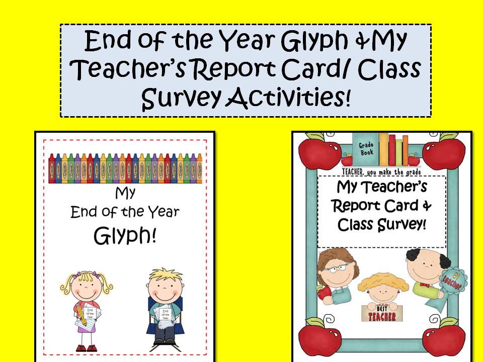 Made 4 Elementary AND Made 4 Middle School: End of the Year Glyph and ...