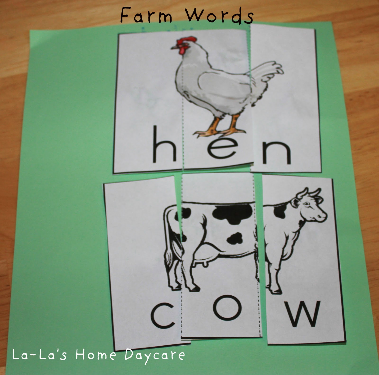 La-La's Home Daycare: Letter Ff | Farm and Farm Animals