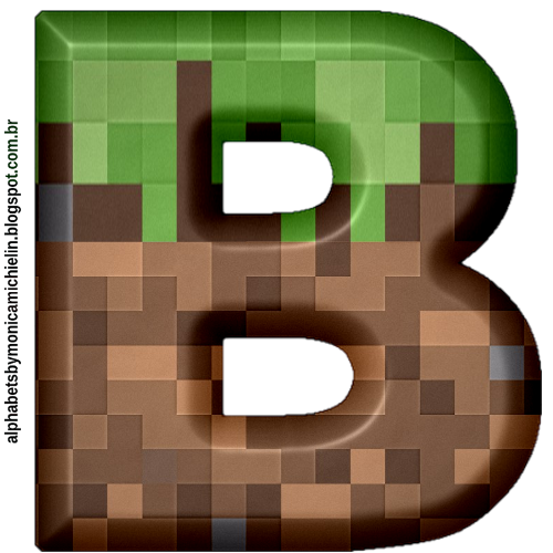 Profª Monica Michielin : #MINECRAFT ALPHABET PNG