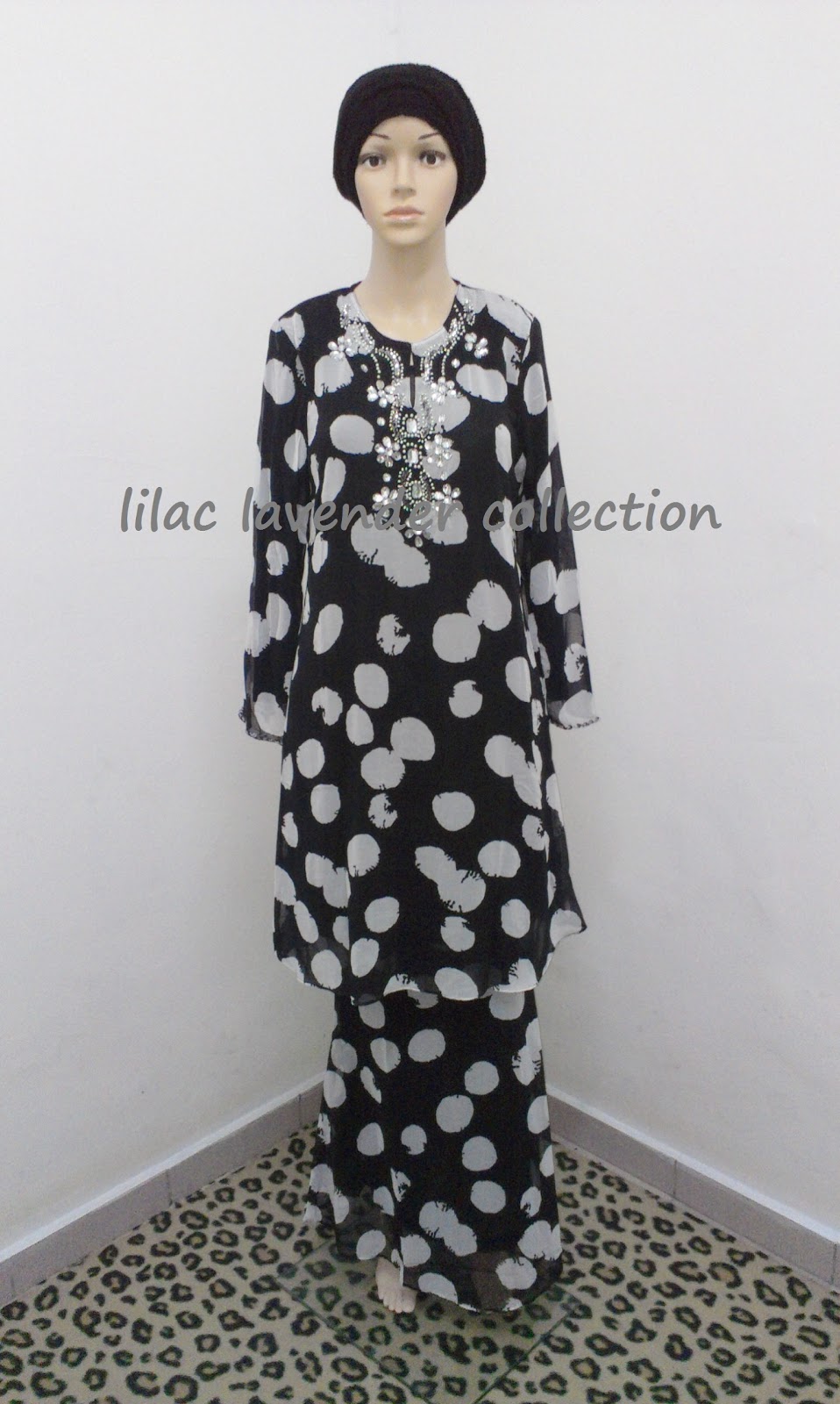 lilac lavender collection: Mini Kurung (Chiffon)....