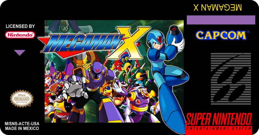 Super Nintendo Labels: Mega Man X