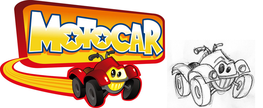 ILUSTRACIÓN: logo motocar
