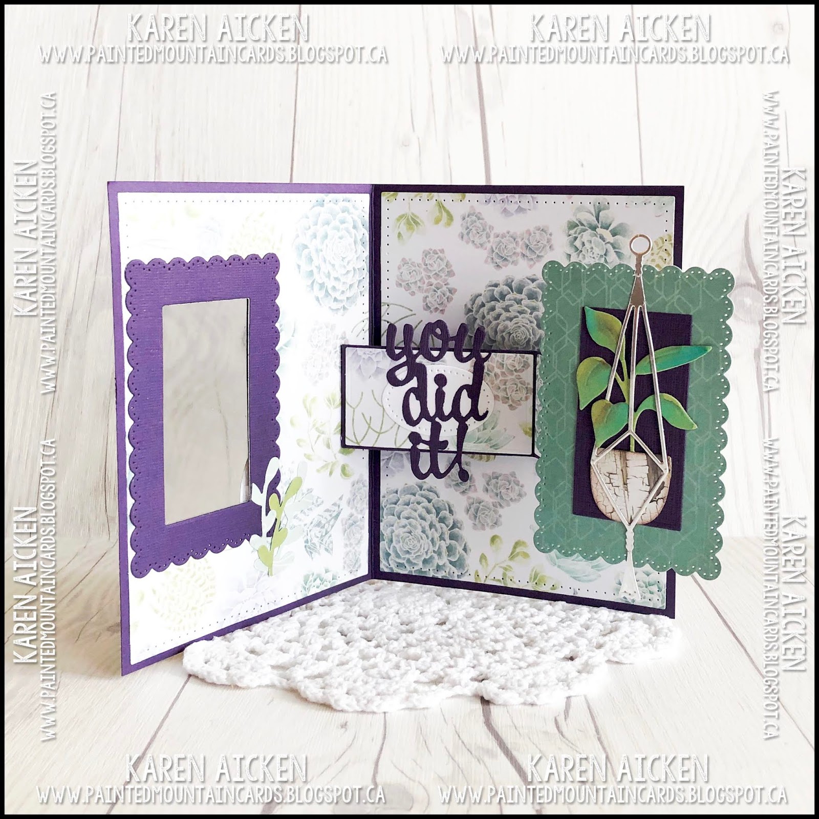 Painted Mountain Cards: Way To Go - Rockin' Rectangle Pop-Up Card