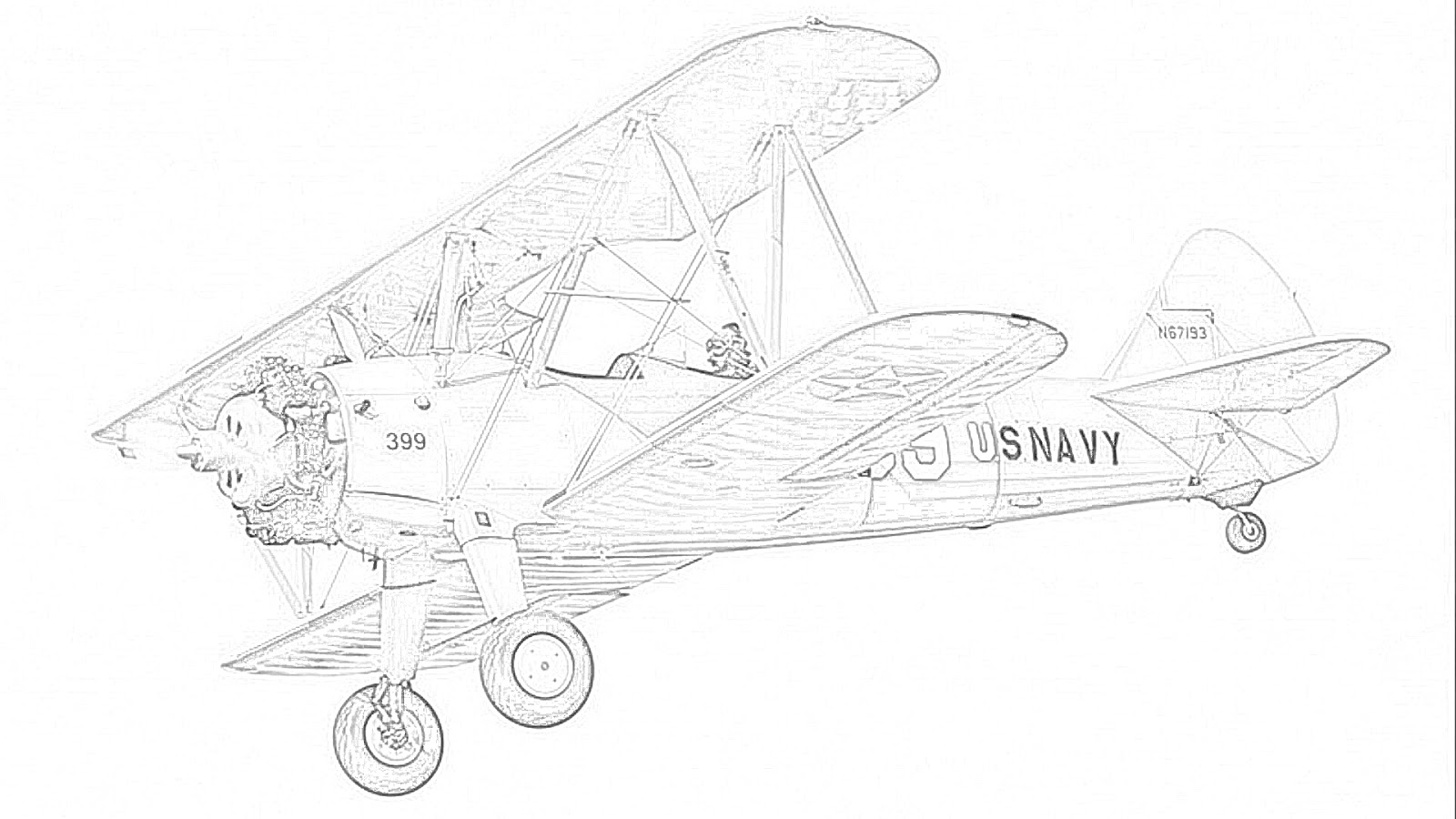 Coloring Pages: Biplanes Coloring Pages