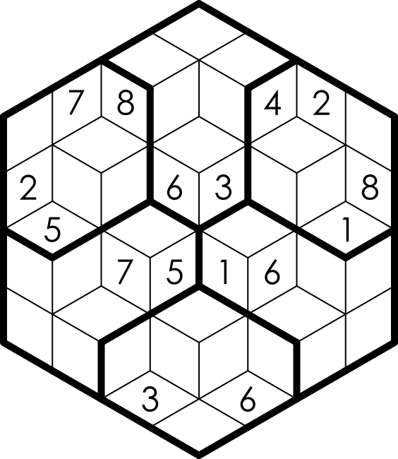 Variantes de Sudoku: Sudoku 3d N°1