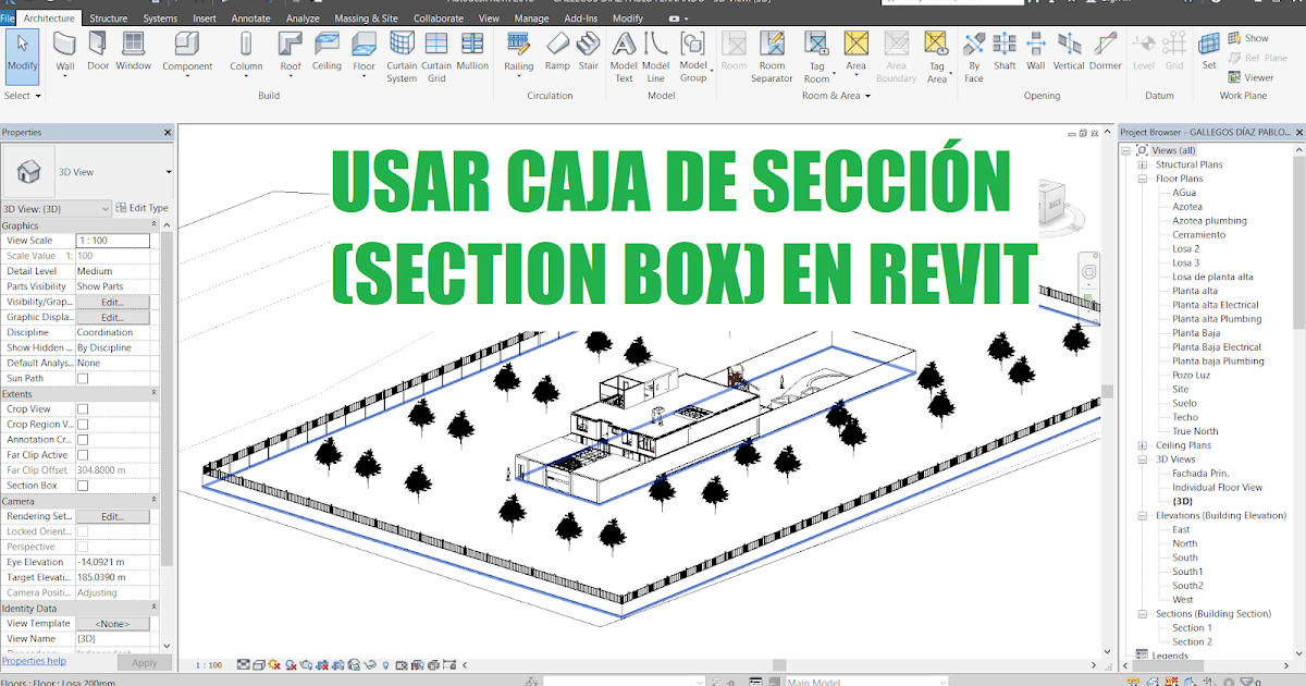 CÓMO USAR LA CAJA DE SECCIÓN (SECTION BOX) EN REVIT ~ BIM_PROG