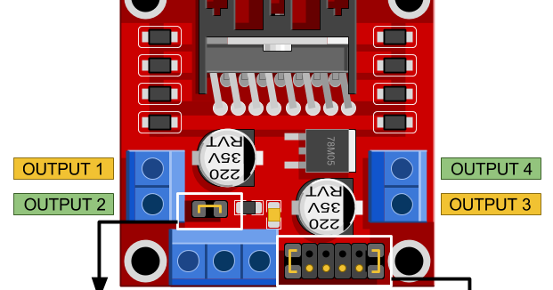 Analogic Intelligence: L298N Dual H-Bridge Motor Controller moduleを使ってみた。