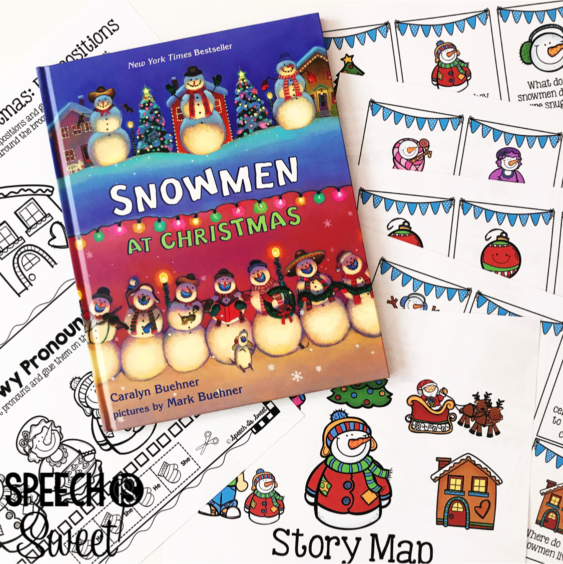 Snowman Books for Speech Therapy! - Speech is Sweet