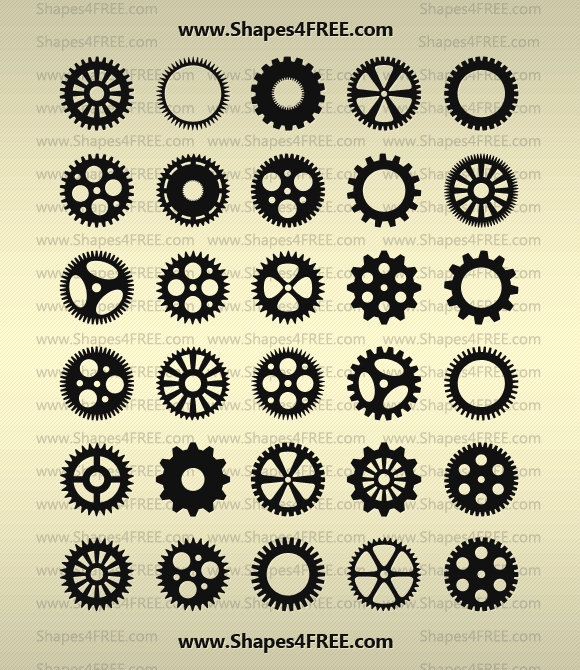 Photoshop Gear Shapes ~ Aestherhyx