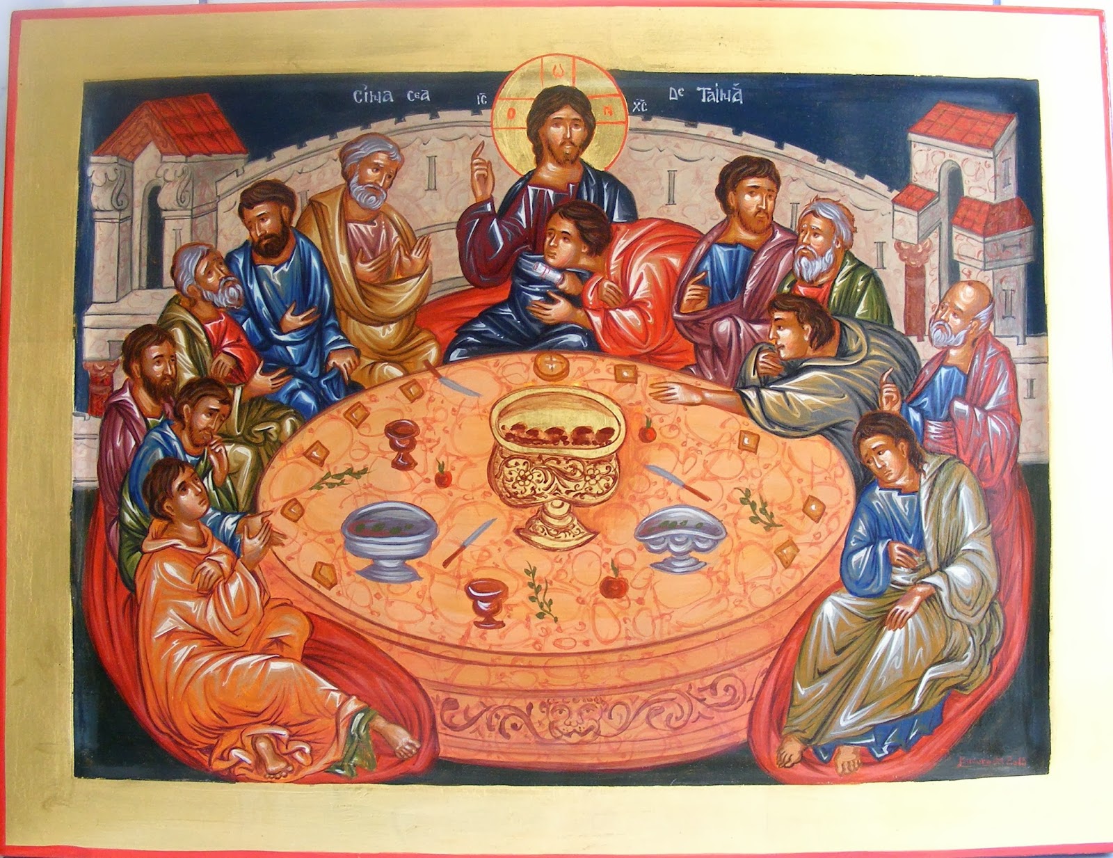 ICOANE PICTATE: Cina cea de taina