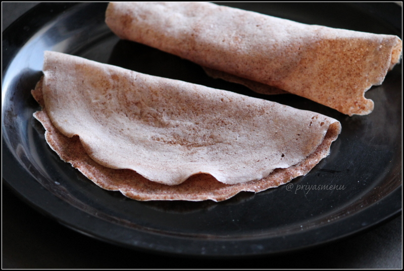Priya's Menu - Yum Yum Yummy food for Food lovers : Red Rice Dosa ...