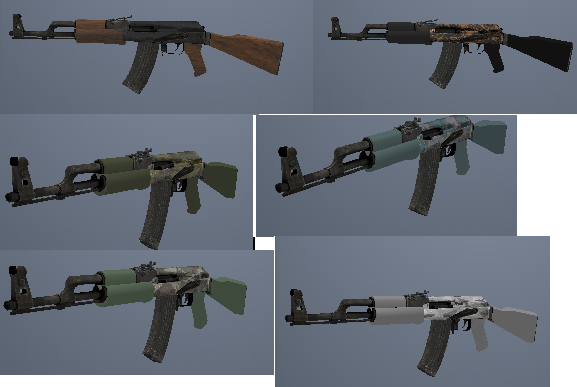 Toast's Zone: [Release]BF3 Style M4,M14 Socom,AK74U and AK47 From Black ...