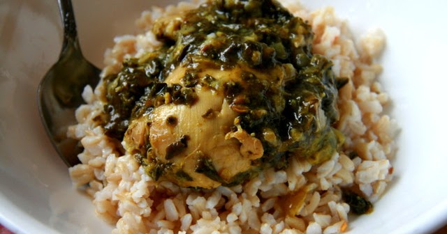 Casual Kitchen: Recipe: Saag Murgh (Chicken with Spinach)