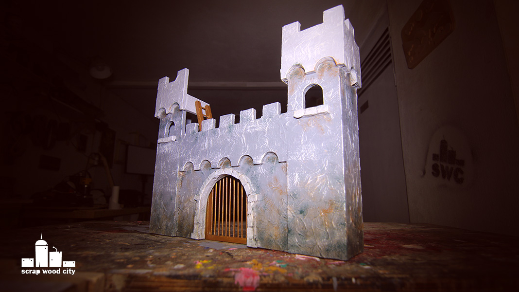 scrap wood city: How to make a wooden toy castle