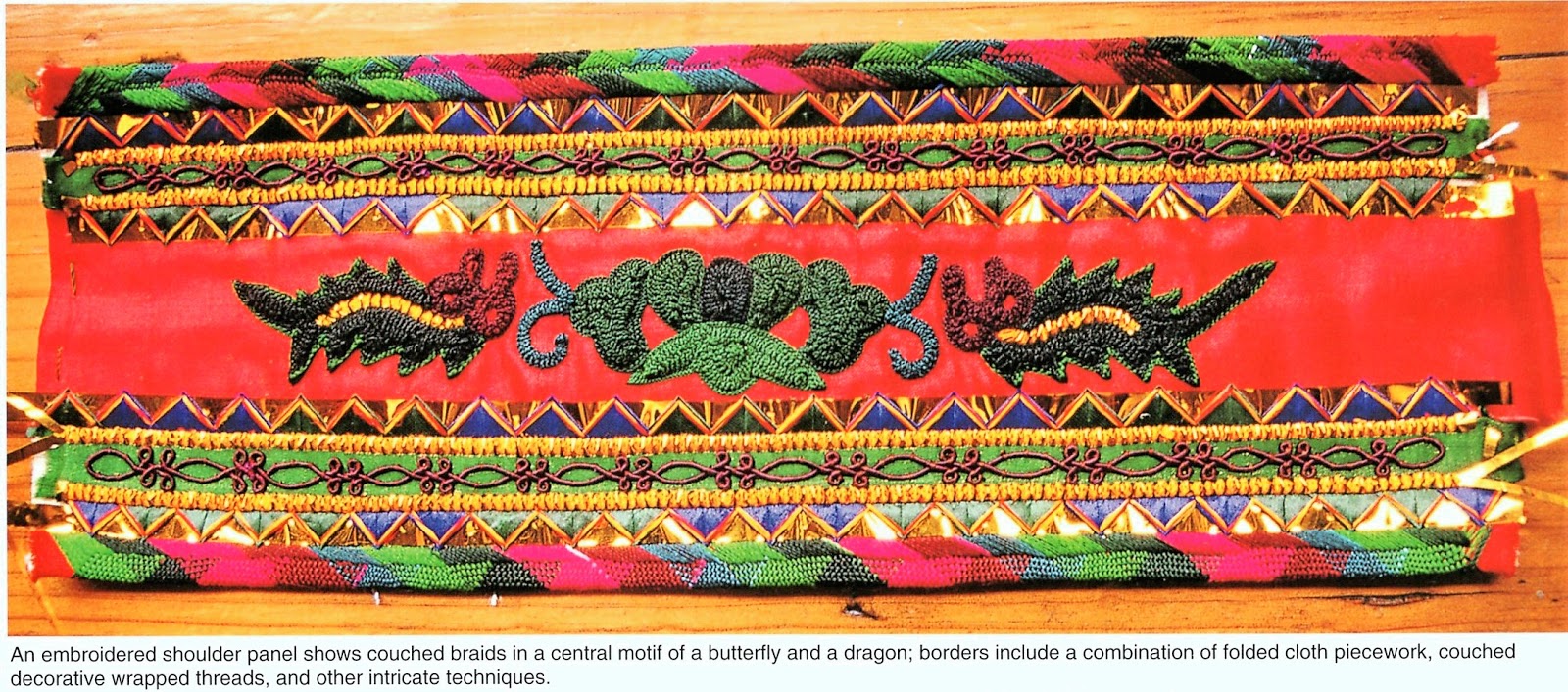 FolkCostume&Embroidery: Folded cloth applique of the Hmu [Miao] in ...