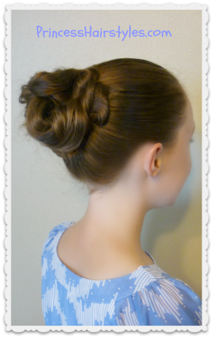 Ribbon Coiled Bun Hairstyle Tutorial | Hairstyles For Girls - Princess ...