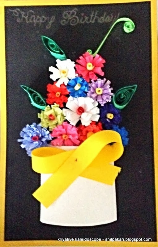 3D FLOWER GREETING CARD - KRIYA-TIVE KALEIDOSCOPE