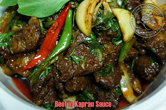 HomeKreation - Kitchen Corner: Beef in Kaprau Sauce (Daging Masak ala ...