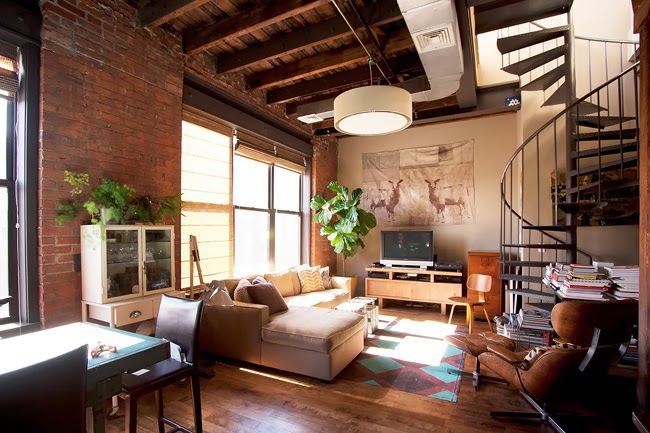 ESTILO RUSTICO: Loft en Nueva York