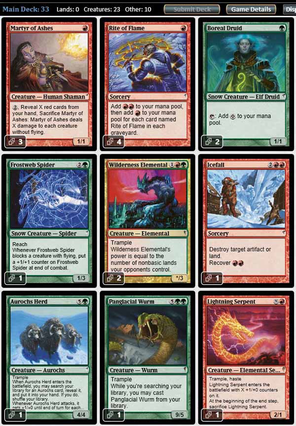 Magic the Gathering Adventures: Coldsnap Flashback Draft