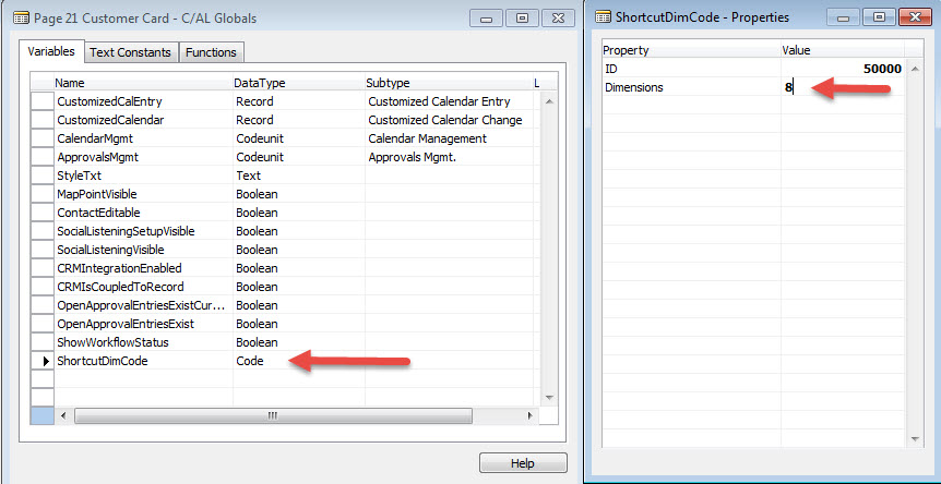 How to add Shortcut Dimension Code in Customer Card - adnavtech
