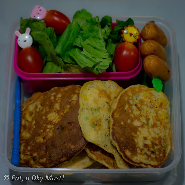 Eat, a DKY must!: Home-Made Savoury Pikelets with Salad + Cheesy Mini ...