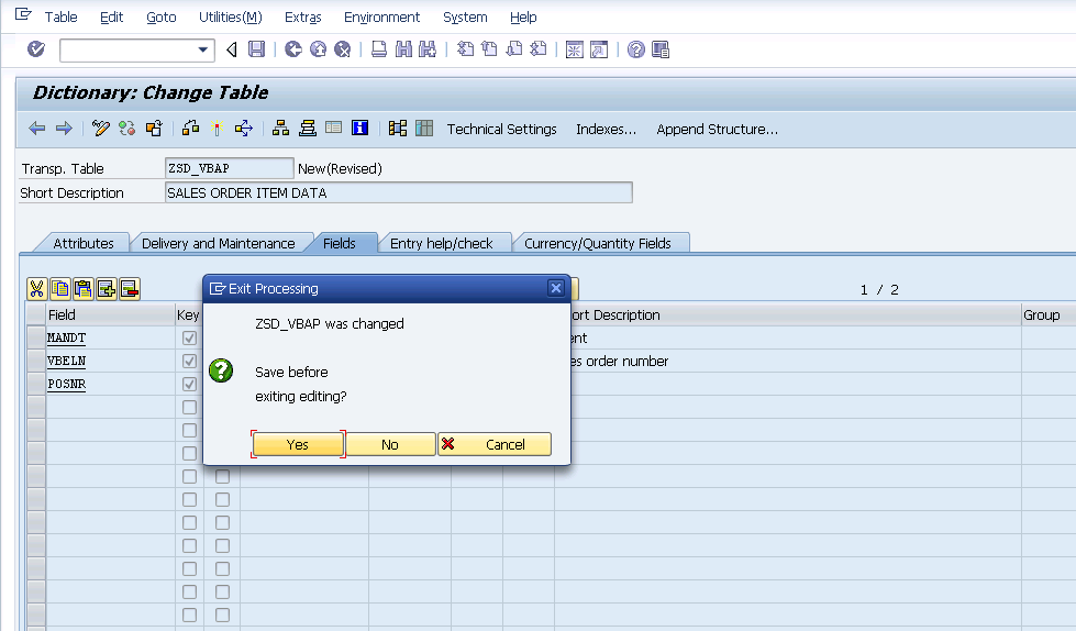 SAP TECH: Creating Transparent Transaction Table