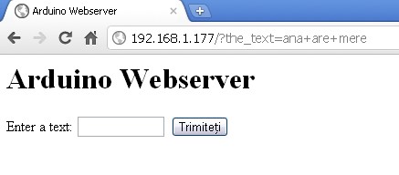 Arduino in Romania: Arduino Webserver - HTML form