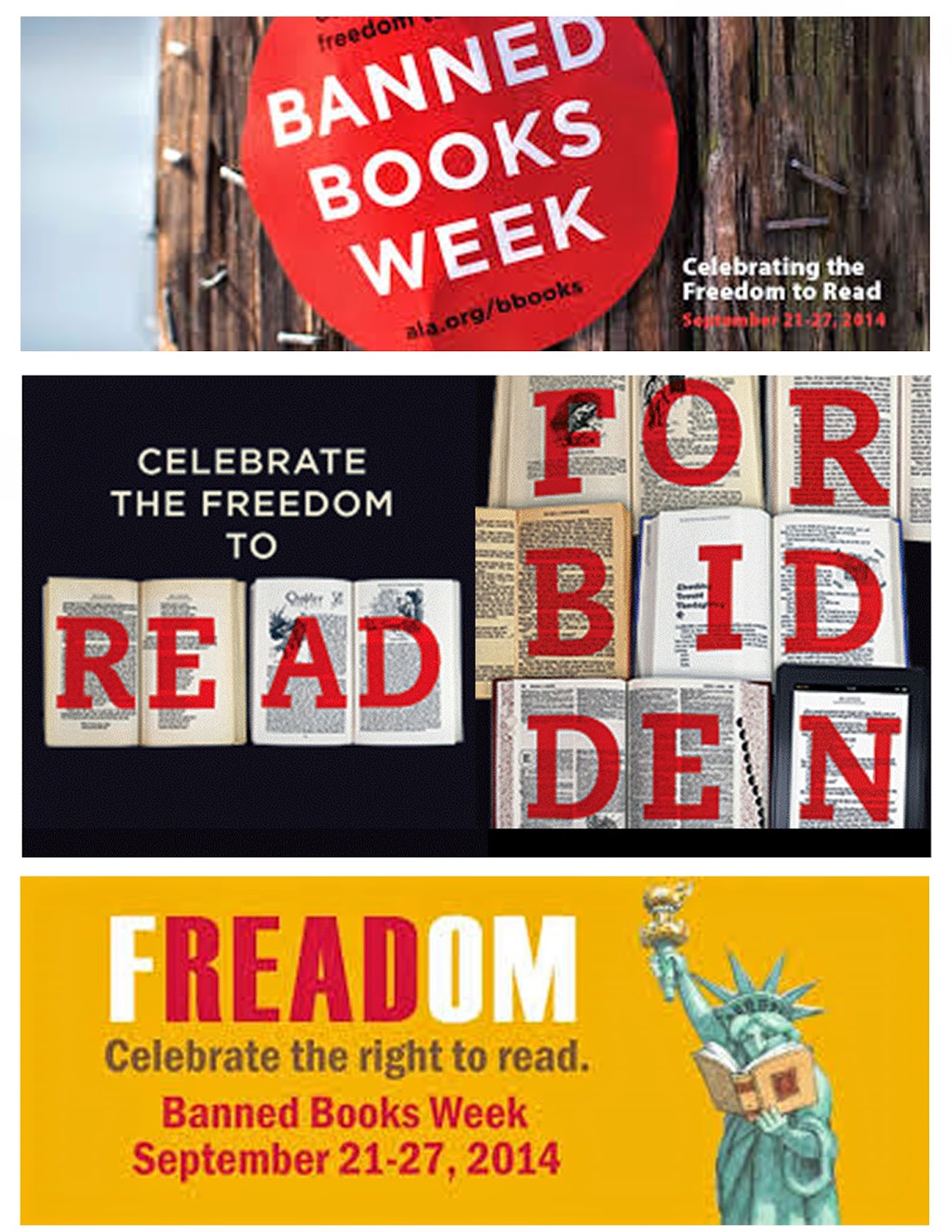 Librarian on Display: September: Banned Books Week (Display 3) Banned Books